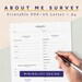 Printable All About Me Survey, Employee Favorites List, Instant ...
