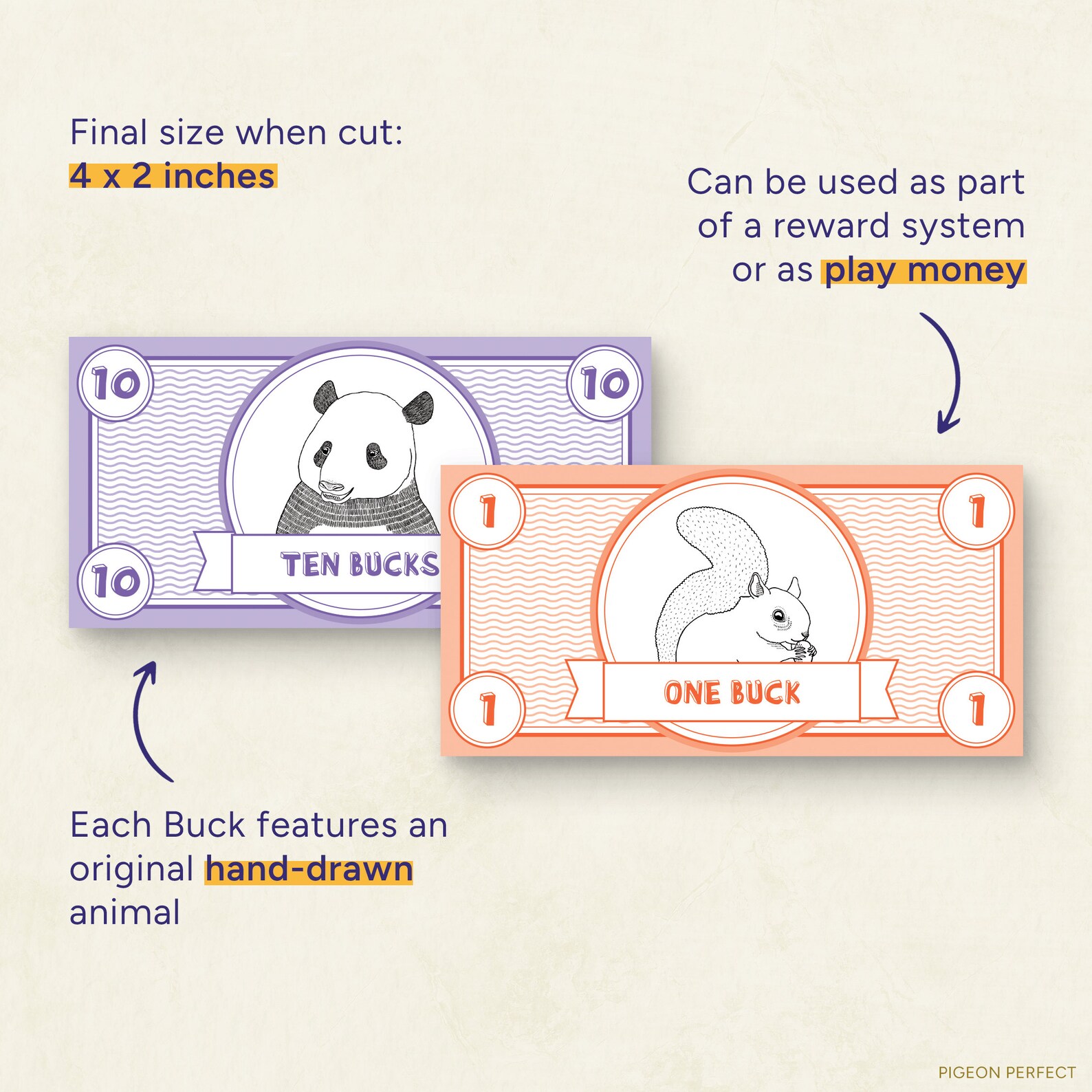 Editable Kids Reward Bucks, Printable Play Money, Reward System for ...