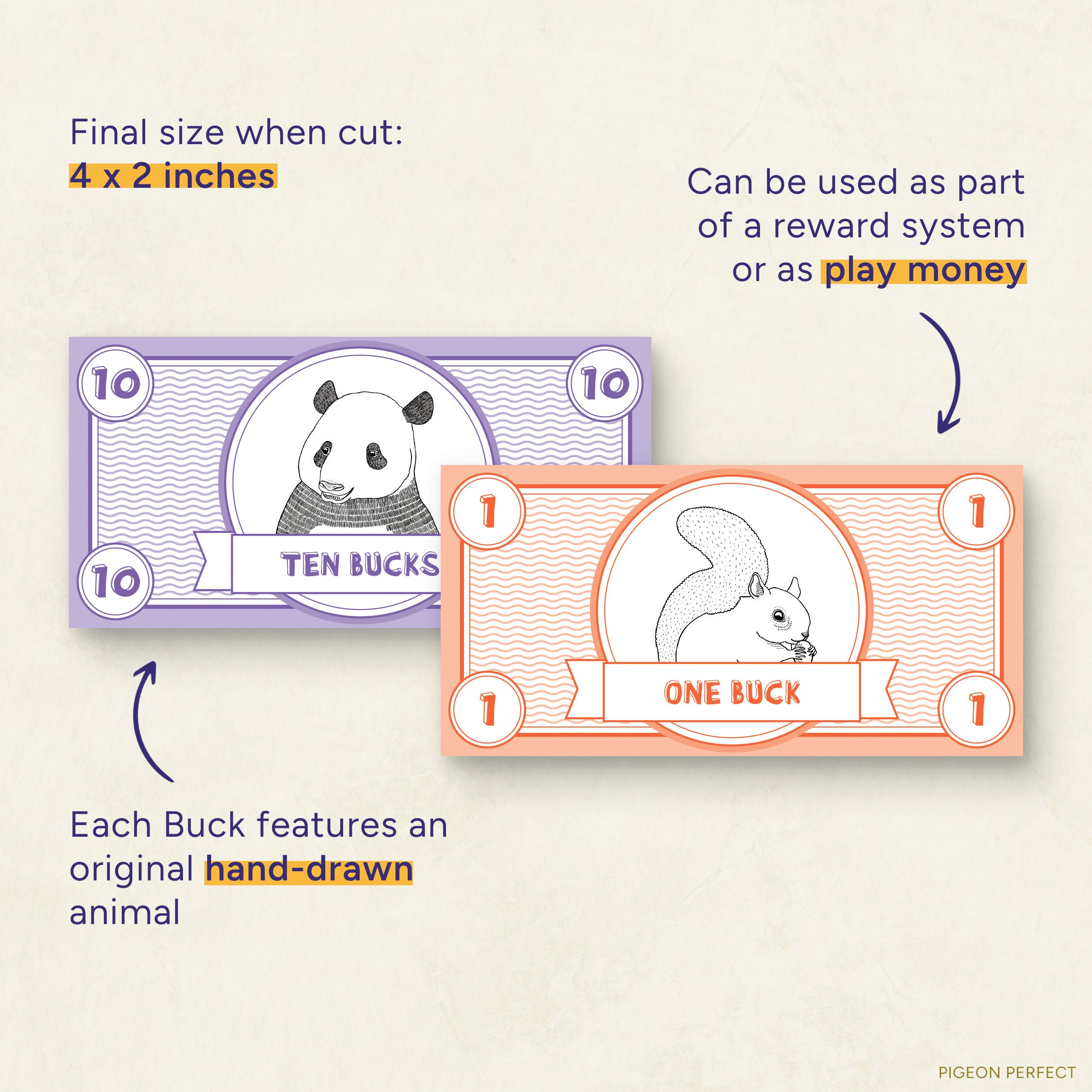 Editable Kids Reward Bucks, Printable Play Money, Reward System for ...