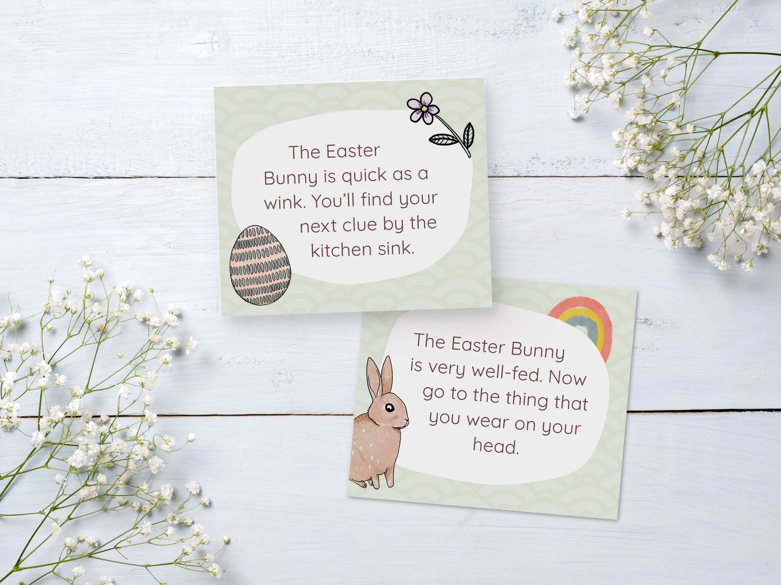 Easter Scavenger Hunt, Indoor Treasure Hunt for Kids, 30 Easter Riddles ...