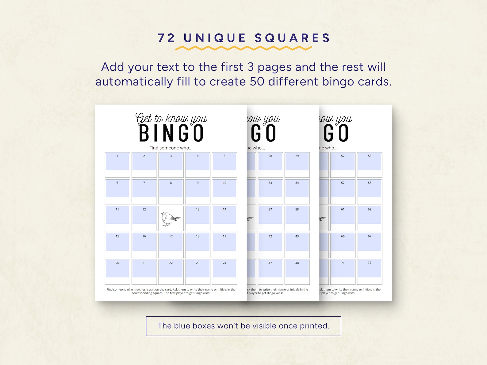 Editable Get to Know You Bingo, Find the Guest Bingo, Office Bingo ...