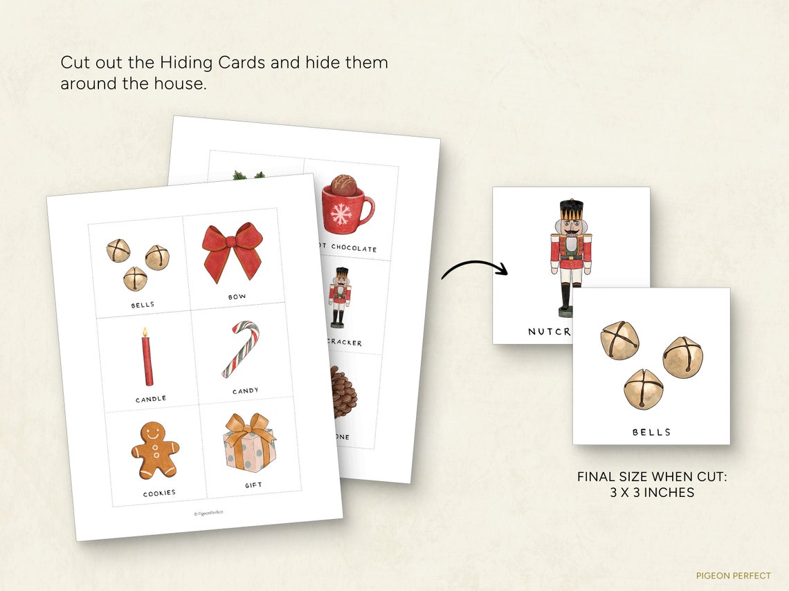 Indoor Christmas Scavenger Hunt for Kids Christmas Treasure - Etsy