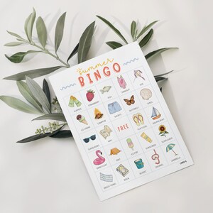 Summer Bingo, 30 Summer Bingo Cards, Printable Summer Bingo Game for ...