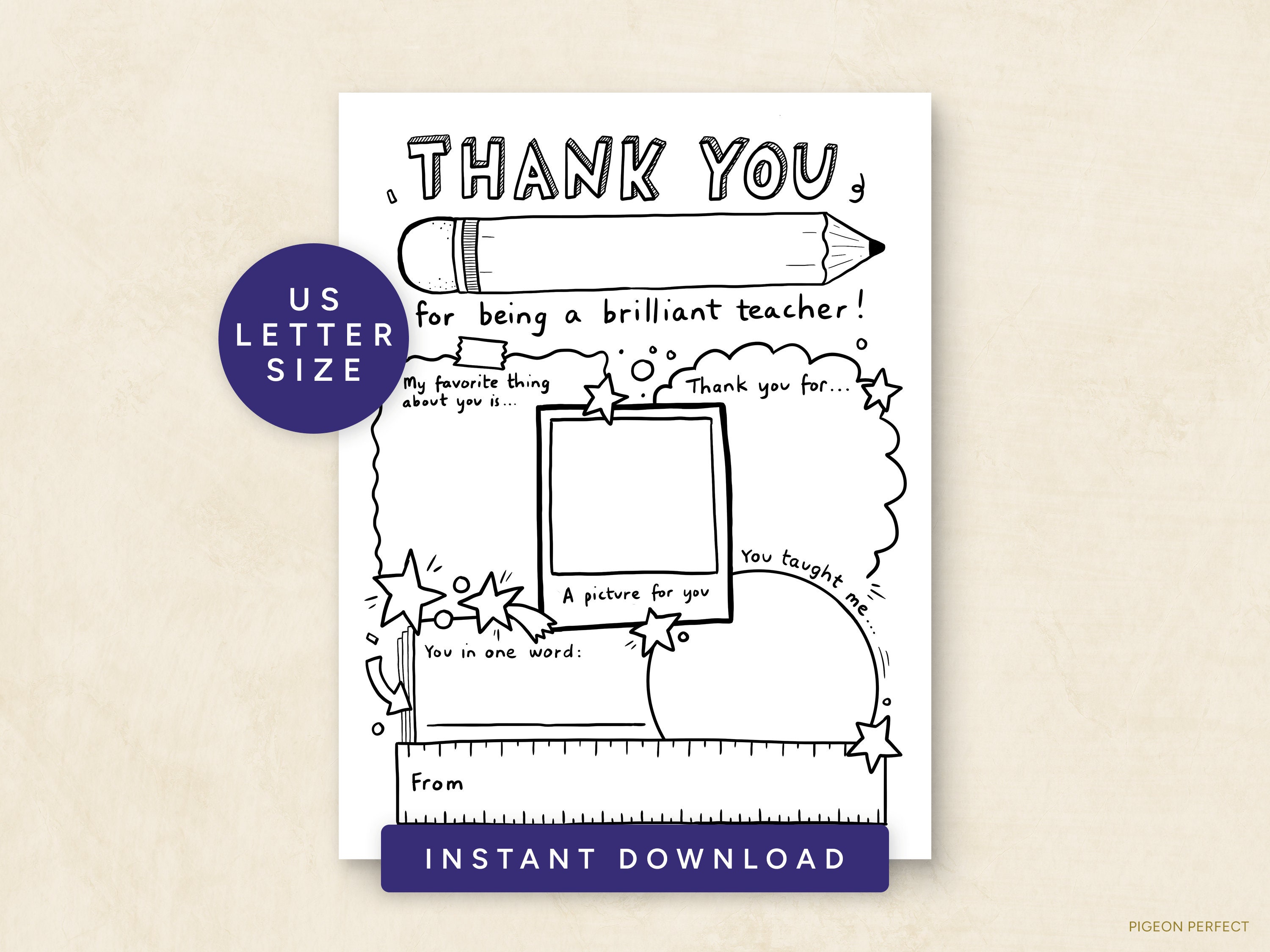 Teacher Appreciation Week Printable, Teacher Thank You, All About My ...