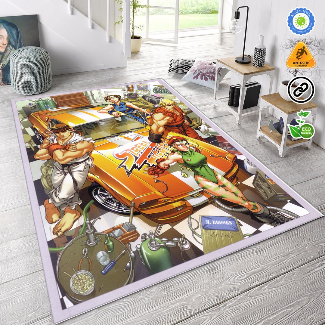 Retro Realistic Streed 90s Arcade and Theater Style Area Rug - Etsy
