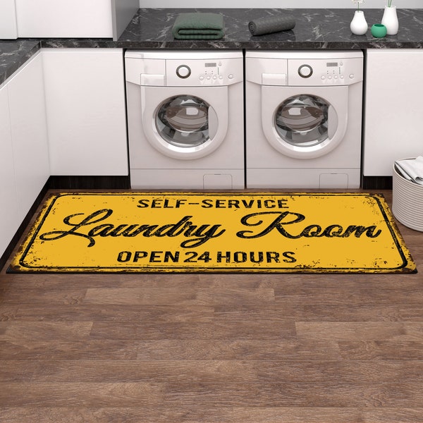 Laundry Room Rug Vintage - Etsy