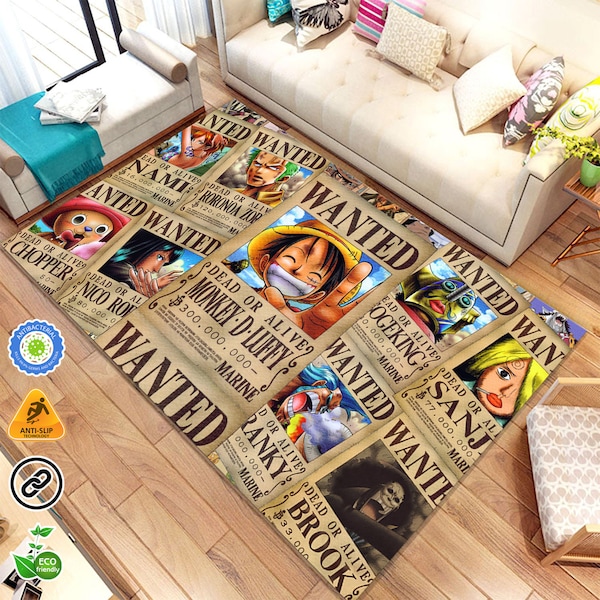 One Piece Anime Rug - Etsy Canada
