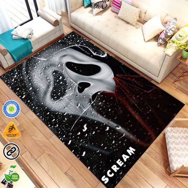 Ghost Face Home Rug - Etsy