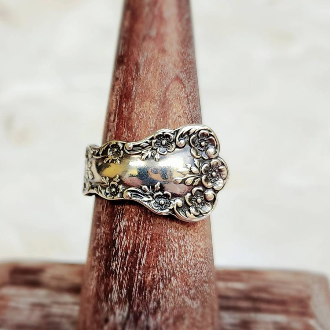 Vintage Sterling Silver Buttercup Spoon Ring Circa 1950, Handmade in ...