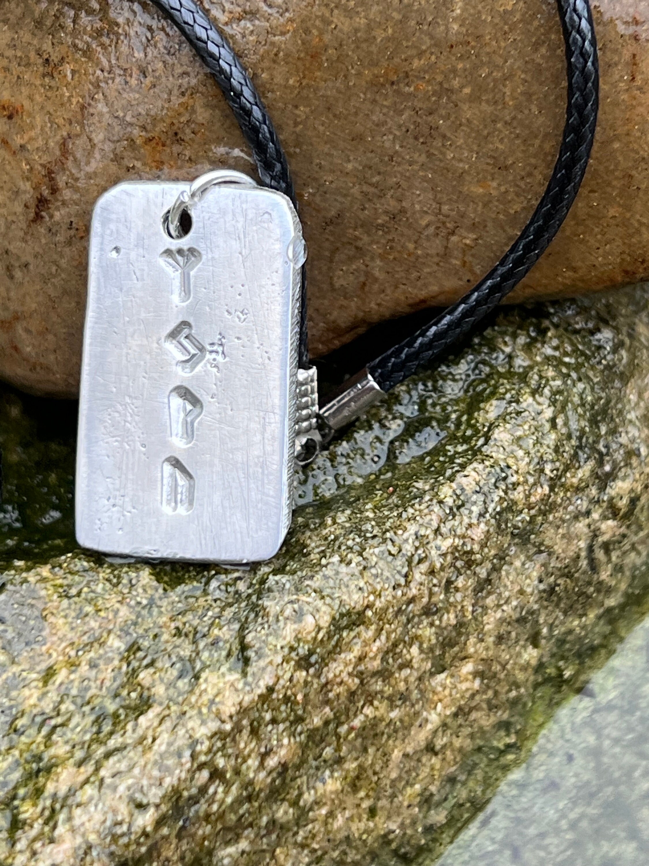 Viking/anglo Saxon Runic Pewter Symbol Pendant Bespoke. - Etsy