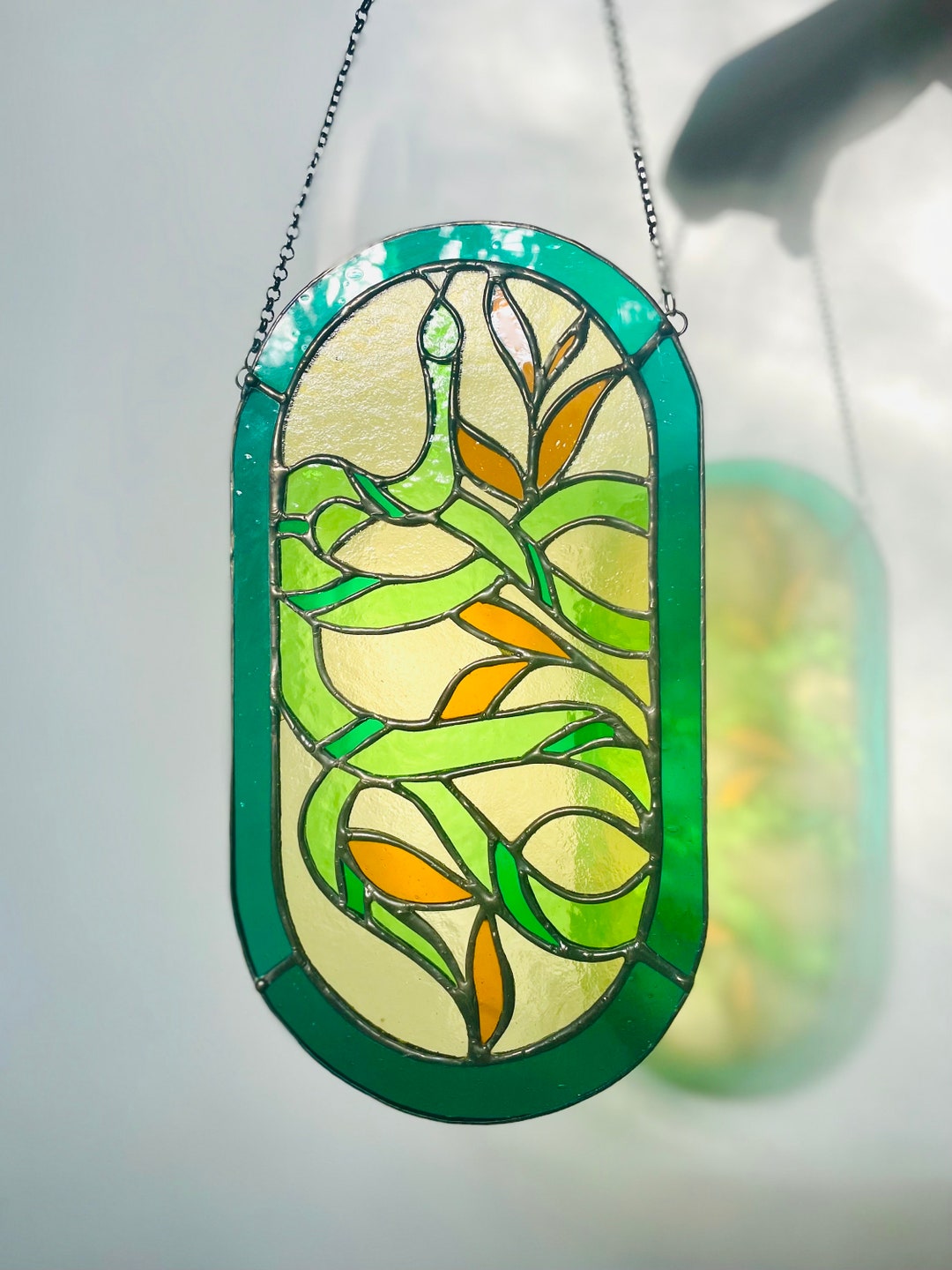 Stained Glass Snake - Etsy