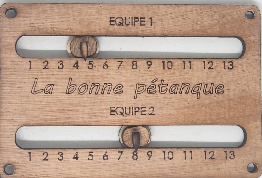 Handmade Wooden Petanque Scoreboard - Etsy Canada