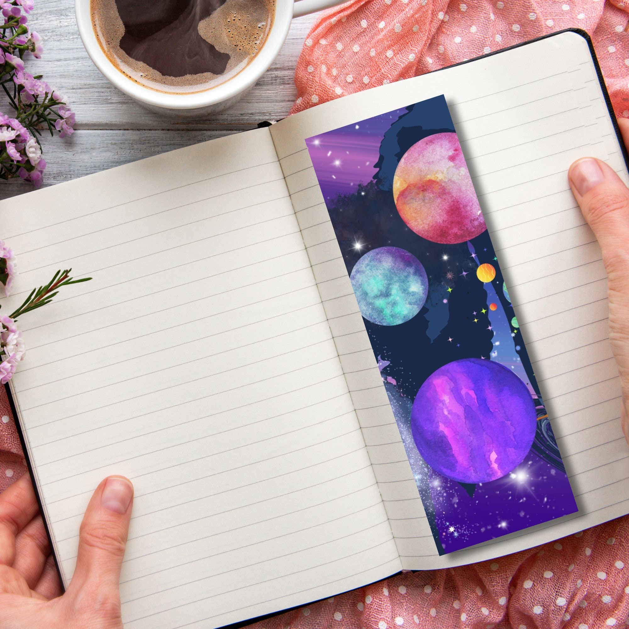 Space Bookmarks Outer Space Themed Bookmarks Galaxy Printable Planet ...