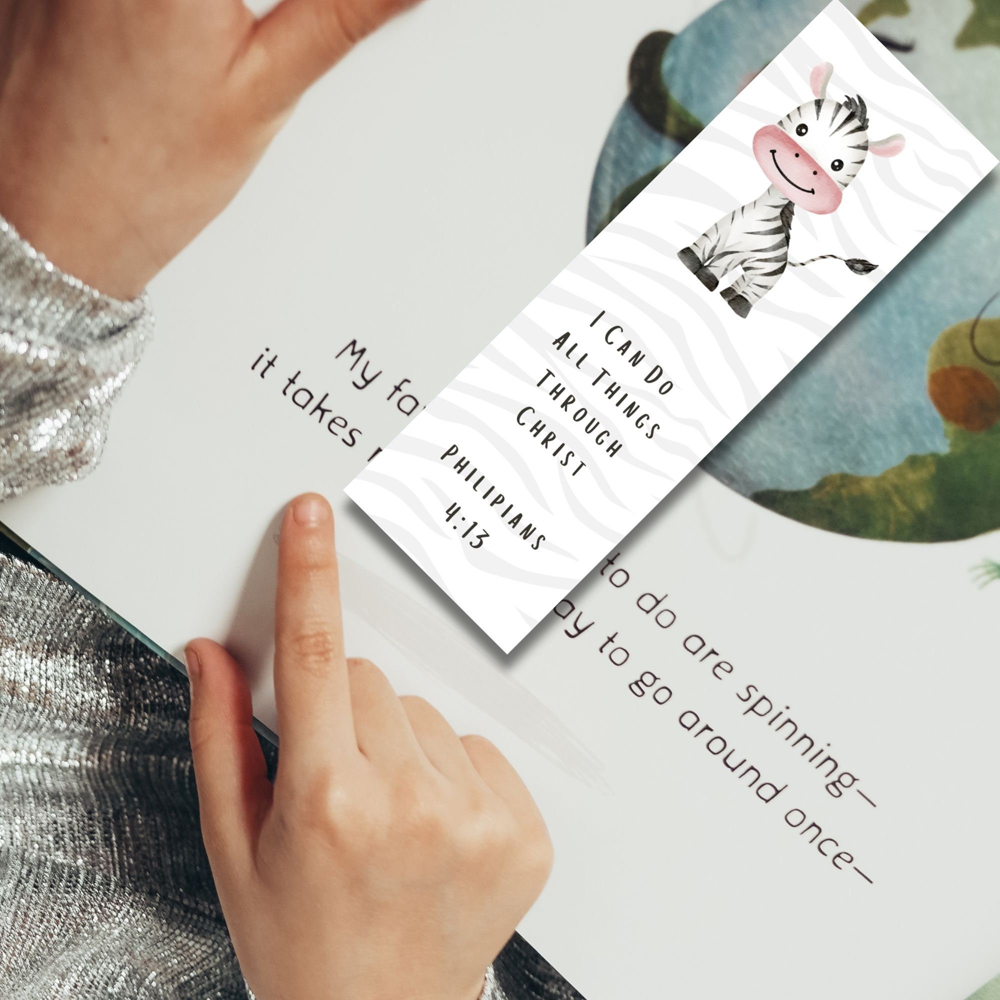 5 Cute Kids Bookmarks Bible Digital Bookmarks Kids Positive Scripture ...