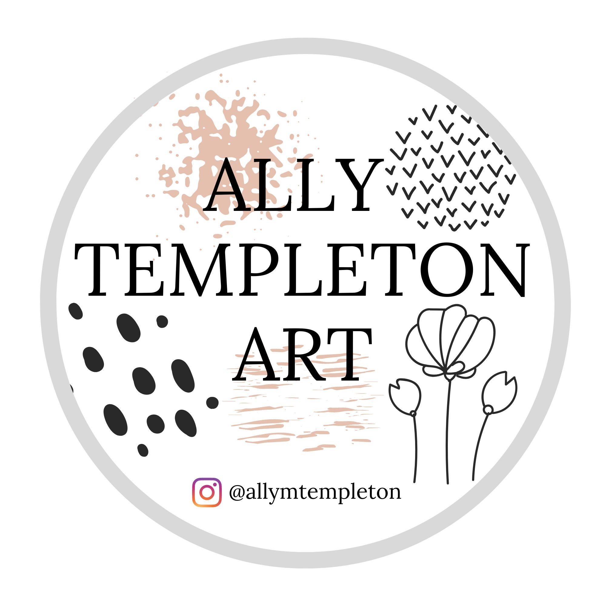 Flower Power Wall Art Pink Retro Poster Groovy Floral Bright Bold ...