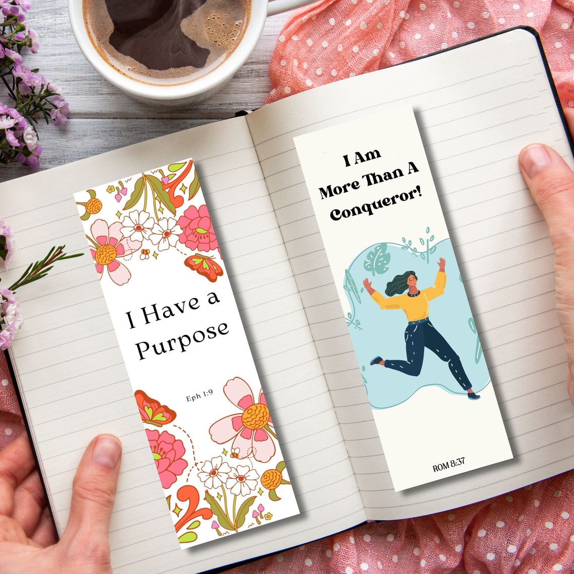 Christian Bookmarks Set of 10 Printable Scripture Bookmarks Bible Verse ...