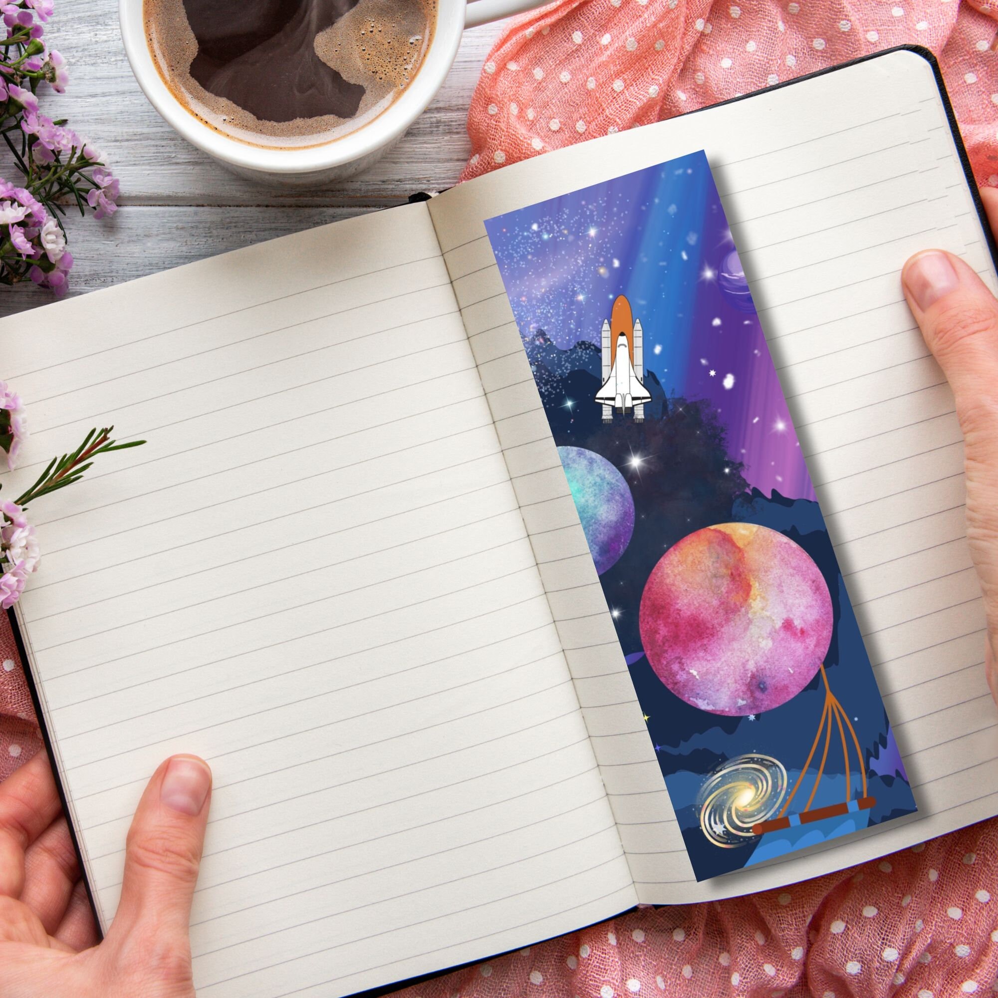 Space Bookmarks Outer Space Themed Bookmarks Galaxy Printable Planet ...