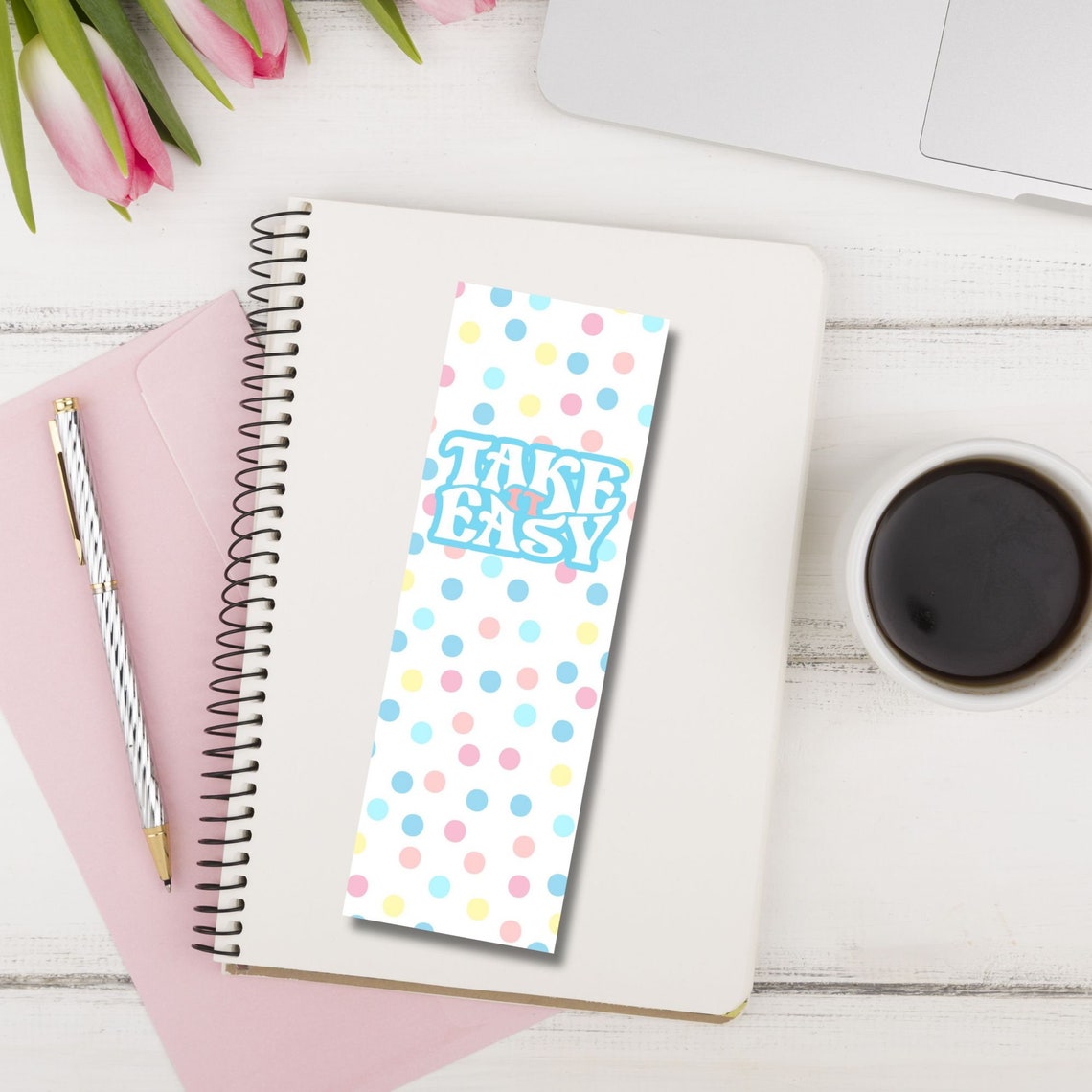 Preppy Bookmarks Printable Set of 5 Digital Retro Pastel Good Vibes ...