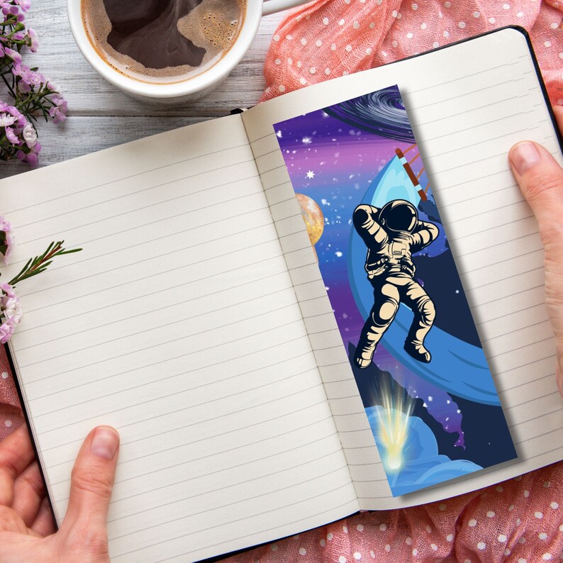 Space Bookmarks Outer Space Themed Bookmarks Galaxy Printable Planet ...