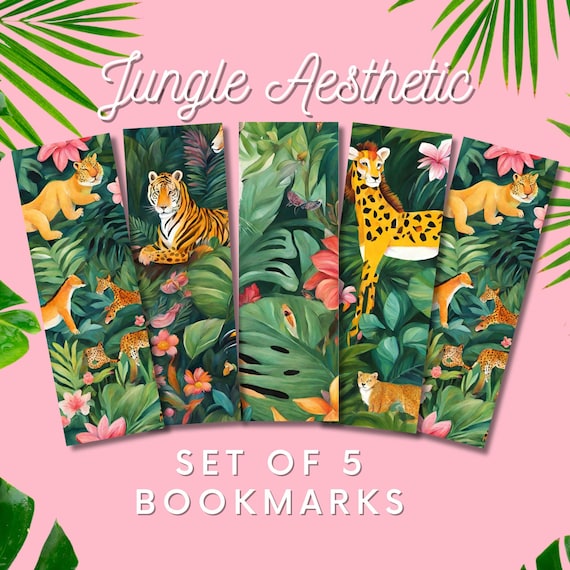 Jungle Theme Bookmarks SAFARI/JUNGLE THEME BOOKMARK INVITATION