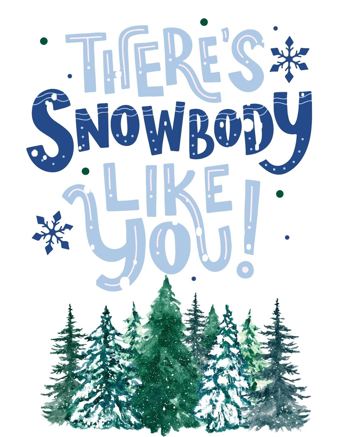 There’s Snow Body Like You 1st Version - Etsy