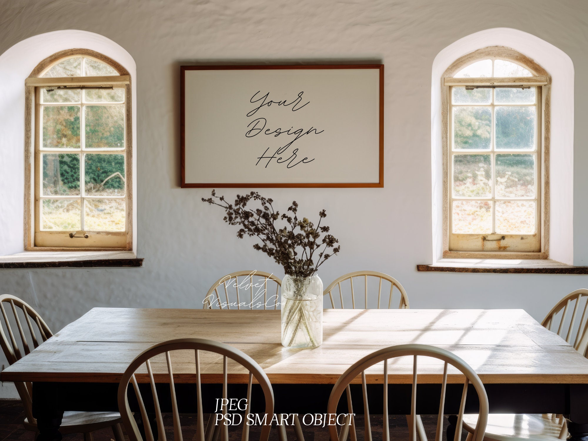 Premium Vintage Mockups Vintage Farmhouse Poster Mockups Cottagecore ...