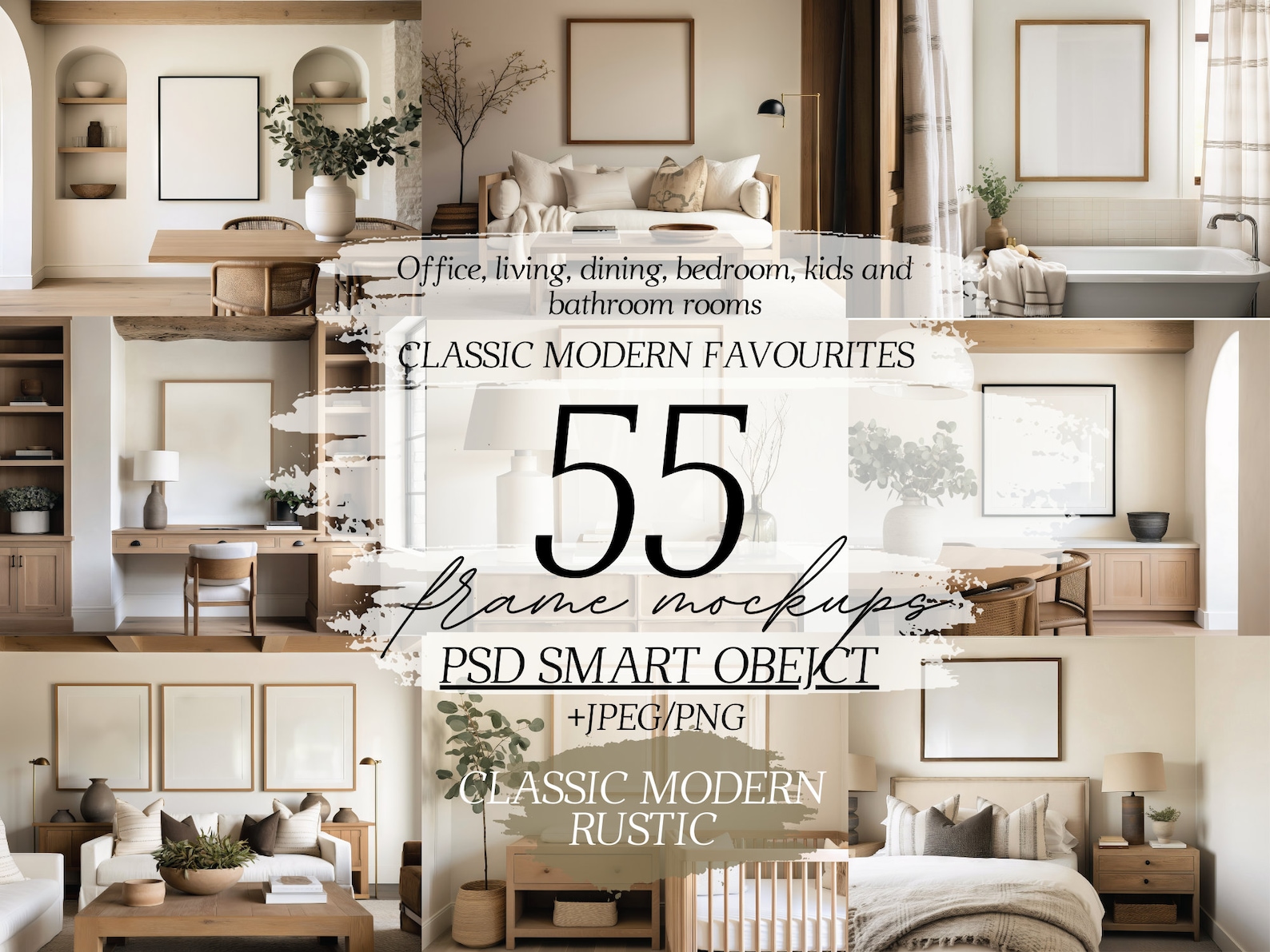 PSD Classic Modern Rustic 55 Mockups Traditional Farmhouse Poster ...