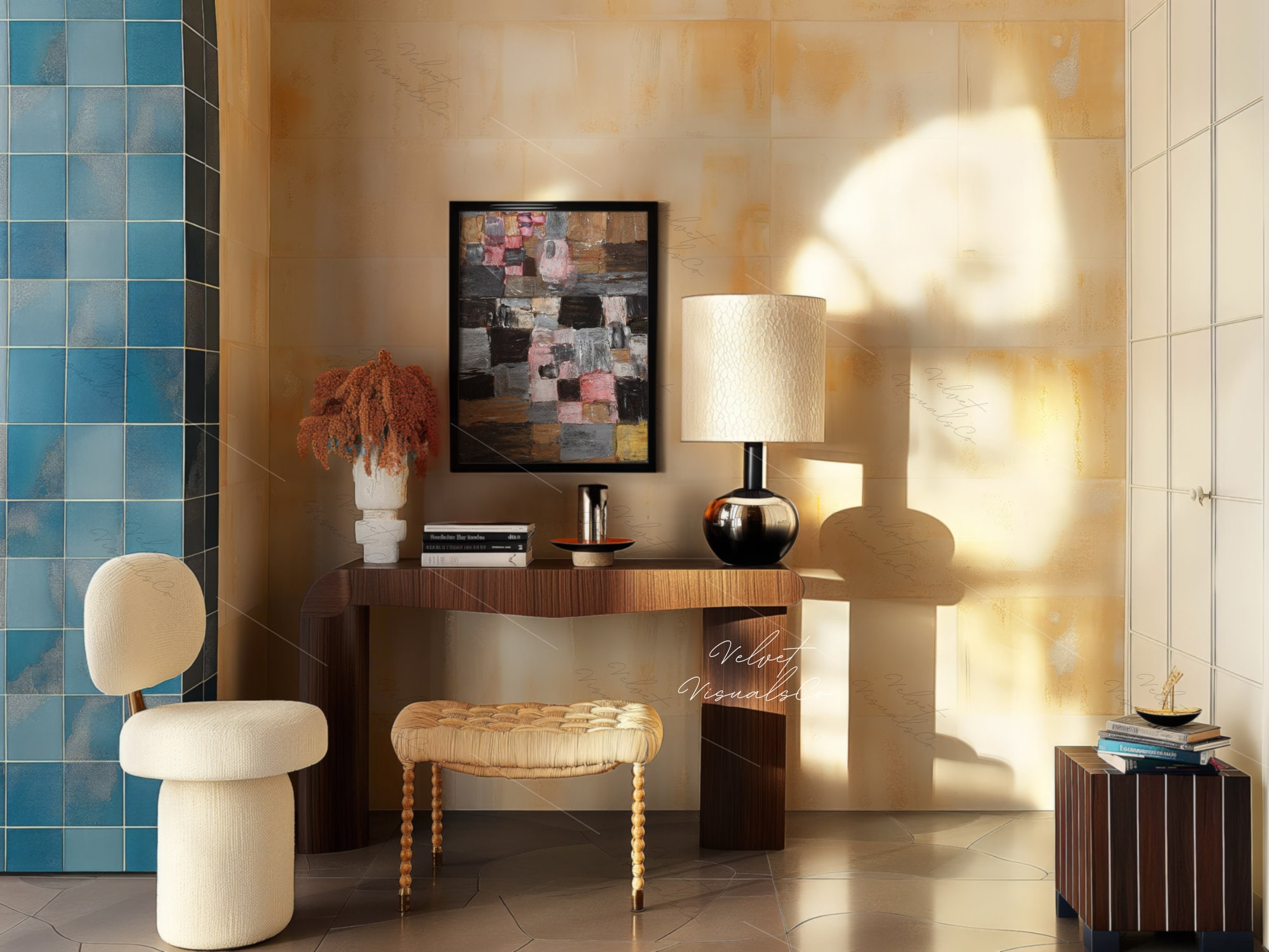 Modern Maximalist Mockups Artistic Interior Mockup Maximalism Eclectic ...