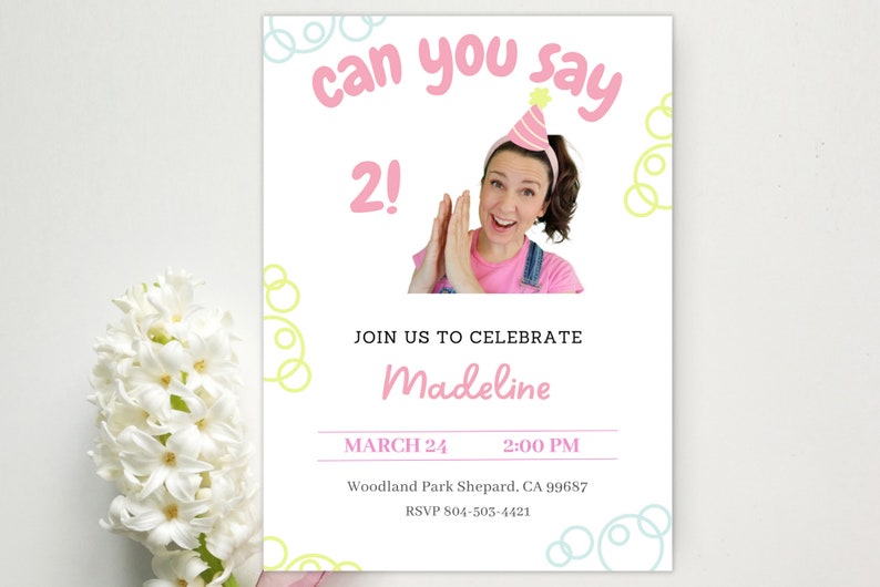 Editable Ms Rachel Birthday Invitation Ms Rachel Party - Etsy