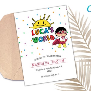 Ryan’s World Birthday Invitation - Ryan’s Toy Review Digital Invite ...