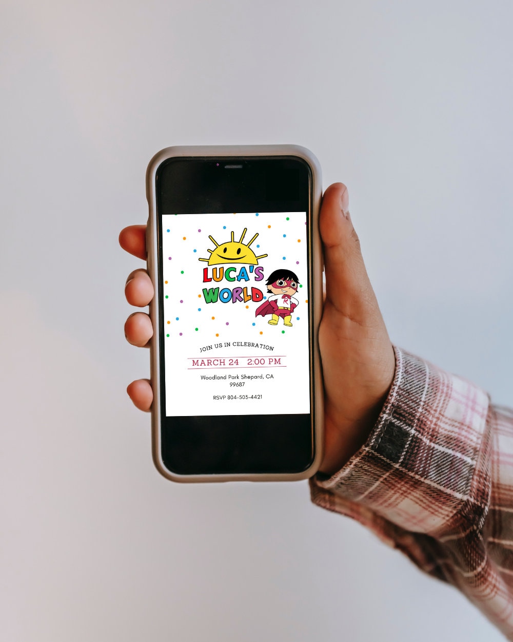 Ryan’s World Birthday Invitation - Ryan’s Toy Review Digital Invite ...