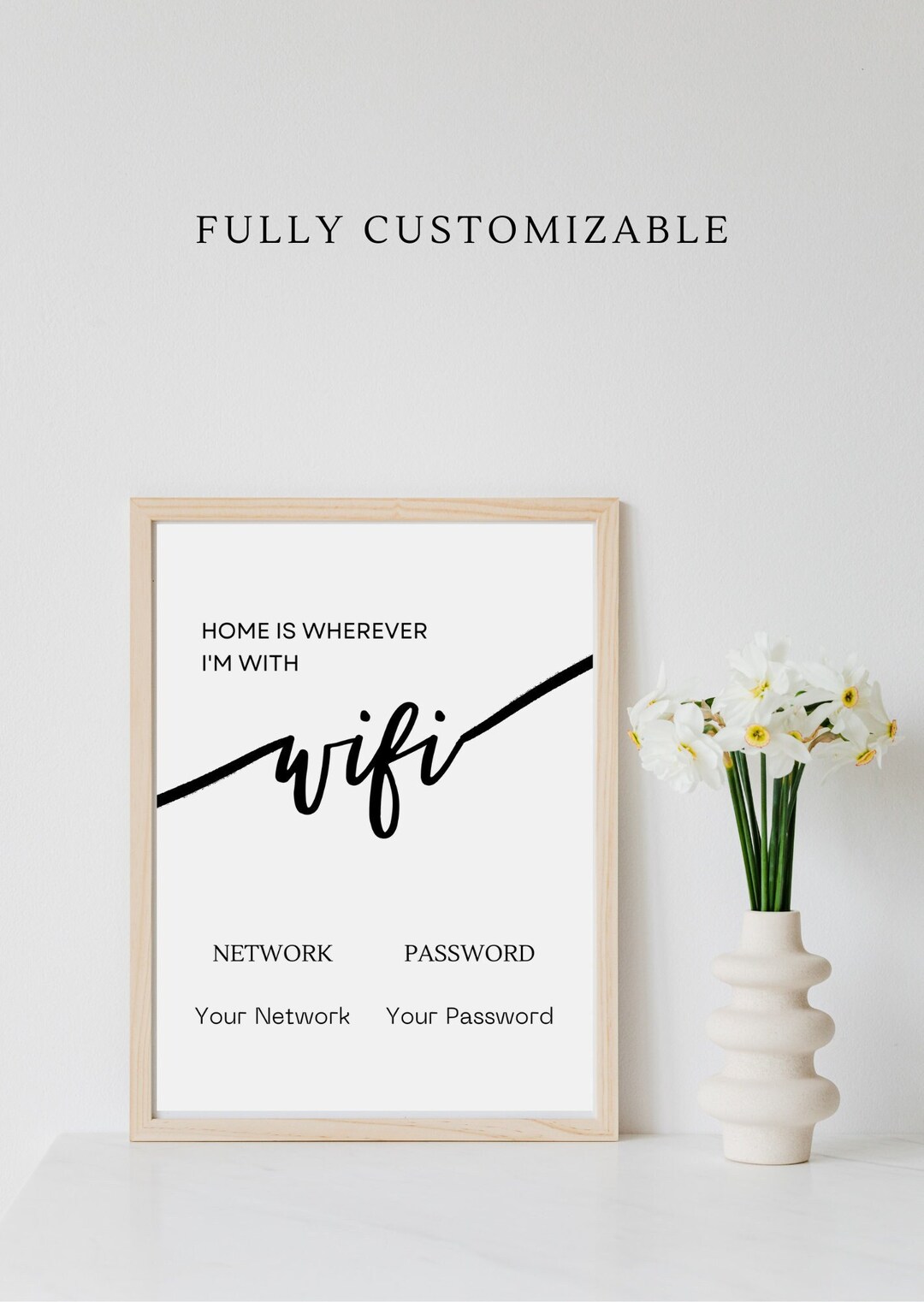 Wifi Sign Password Sign Editable Wifi Sign Template Wifi - Etsy