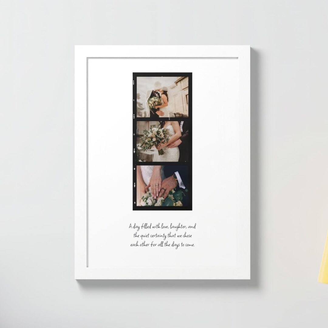 Personalized Photo Strip Print | Custom Polaroid Style Wall Art - Etsy