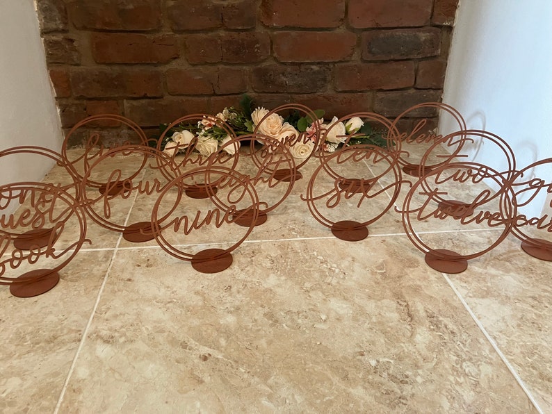 Handmade Wooden Wedding Table Numbers - Etsy