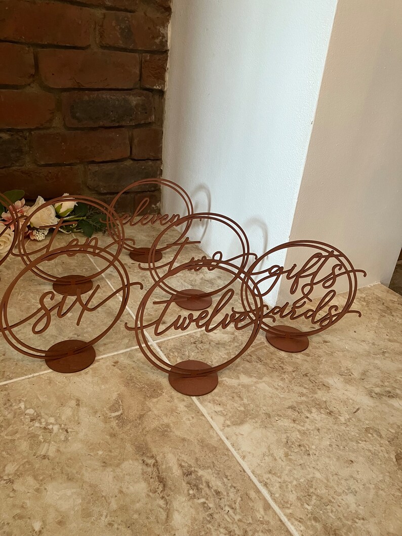 Handmade Wooden Wedding Table Numbers - Etsy