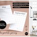 Printable Undated Monthly Calendar Minimalist Black/white Digital PDF ...