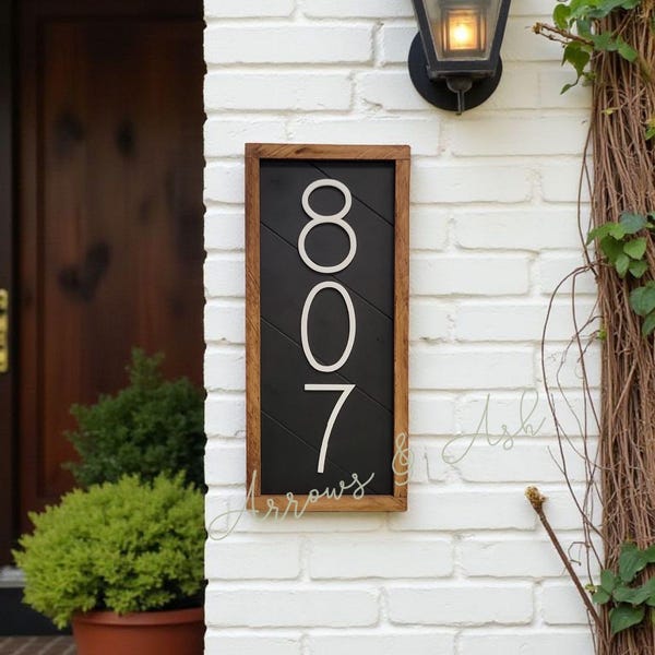 Modern Farmhouse House Numbers - Etsy