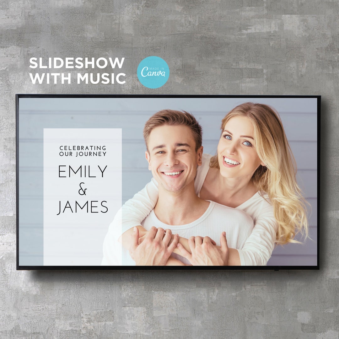 Anniversary Slideshow Presentation Template With Music Photo Collage ...