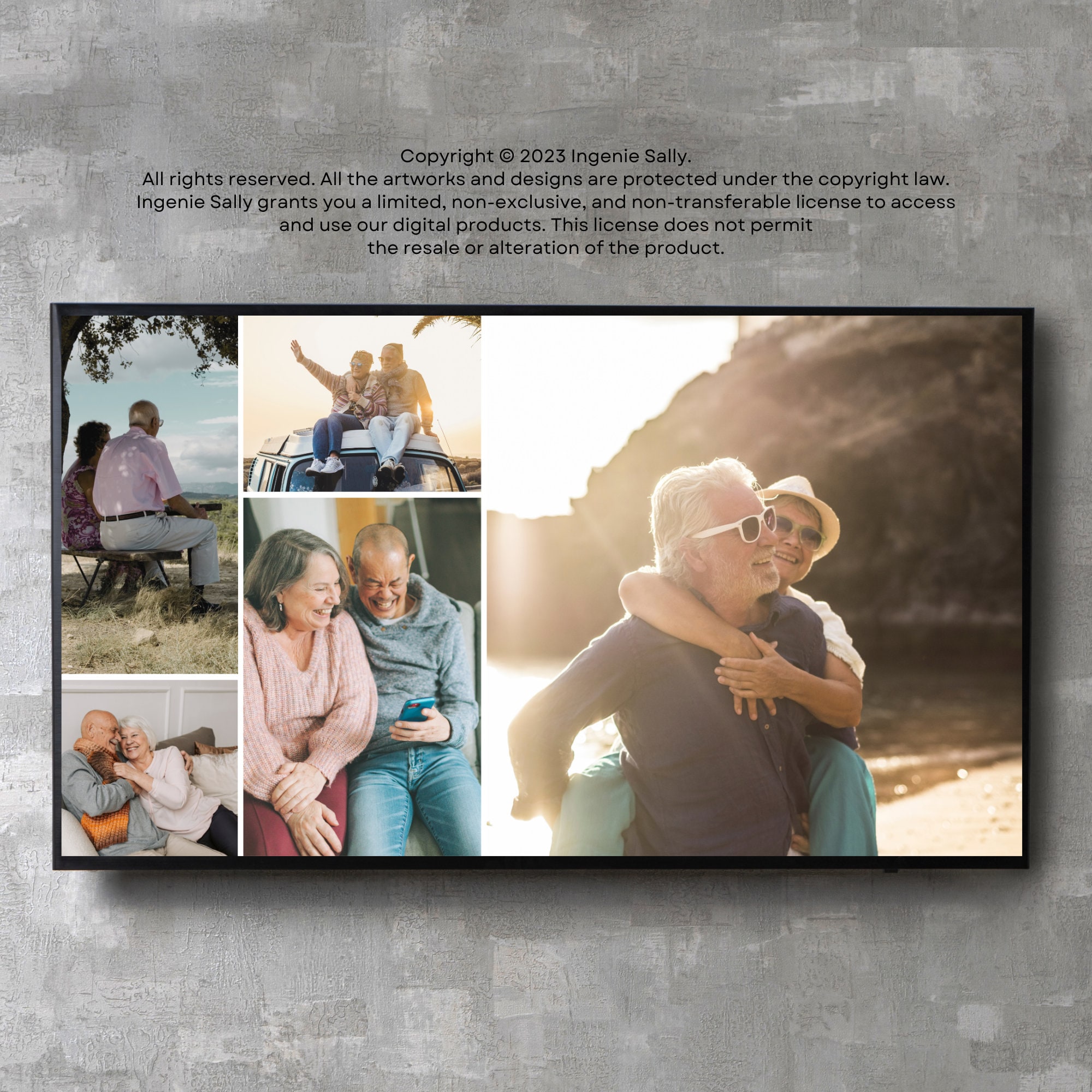 Funeral Slideshow Presentation Template With Music Photo Collage Slide ...