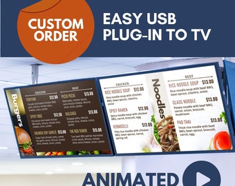 Menu Animated - Etsy