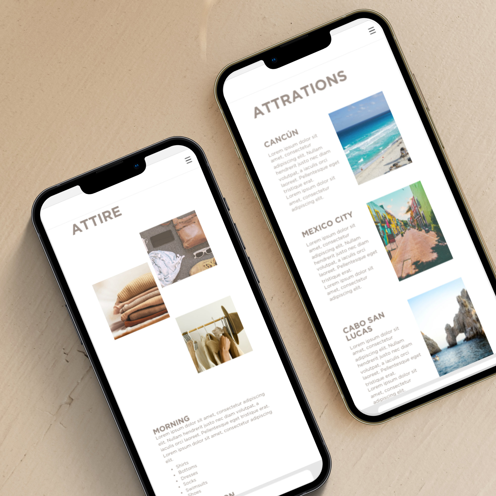 Digital Travel Itinerary Template QR Code Interactive Website Trip ...