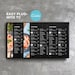 DIY Static TV Editable Digital Menu Board Screen Canva Template for ...
