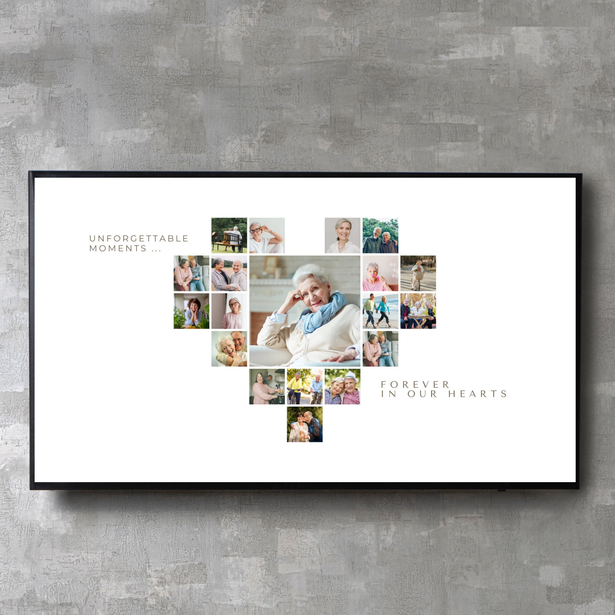 Funeral Slideshow Presentation Template With Music Photo Collage Slide ...