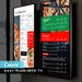 DIY Static TV Editable Digital Menu Board Screen Canva Template for ...