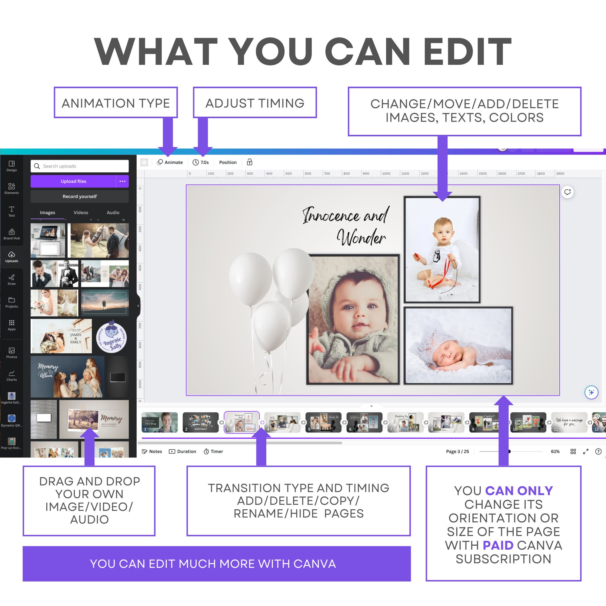 Animated Funeral Announcement Digital Card Template Video Invitation ...