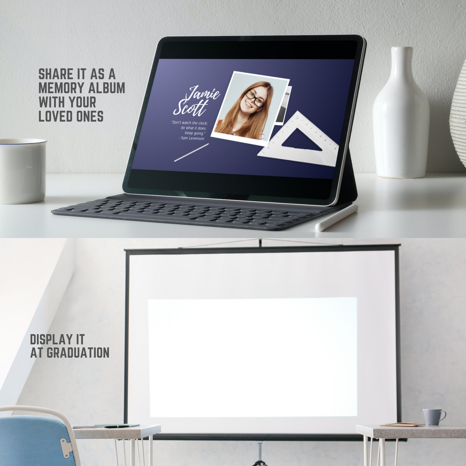 Graduation Slideshow Presentation Template With Music Photo Collage ...