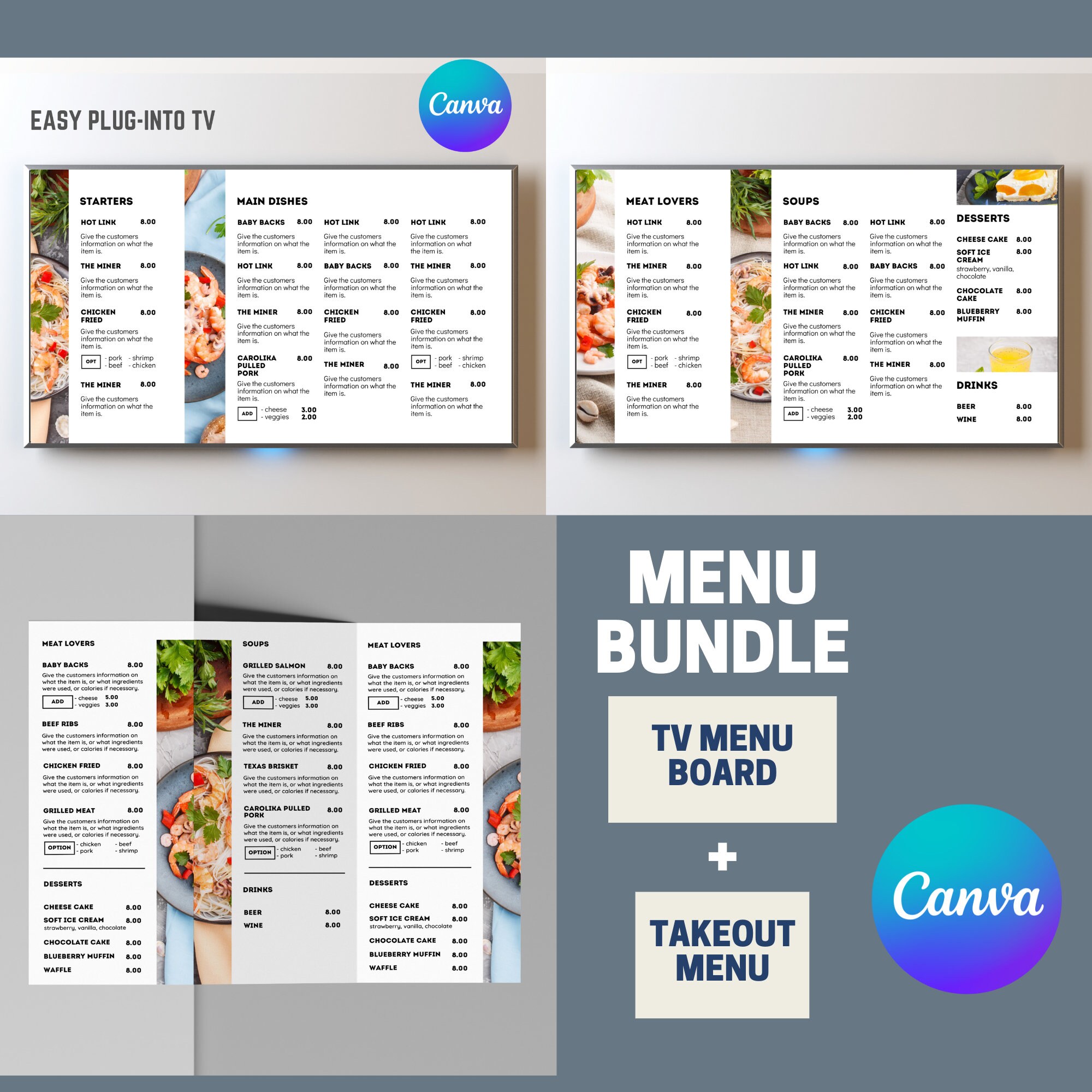 Carry Out Menu Templates