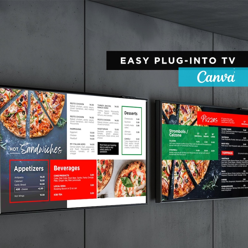 Wrap Food Menu - Etsy