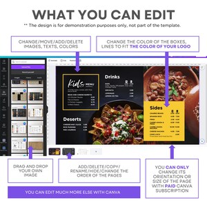 Trifold Takeout to Go Brochure Menu Template for Restaurant Pizza ...