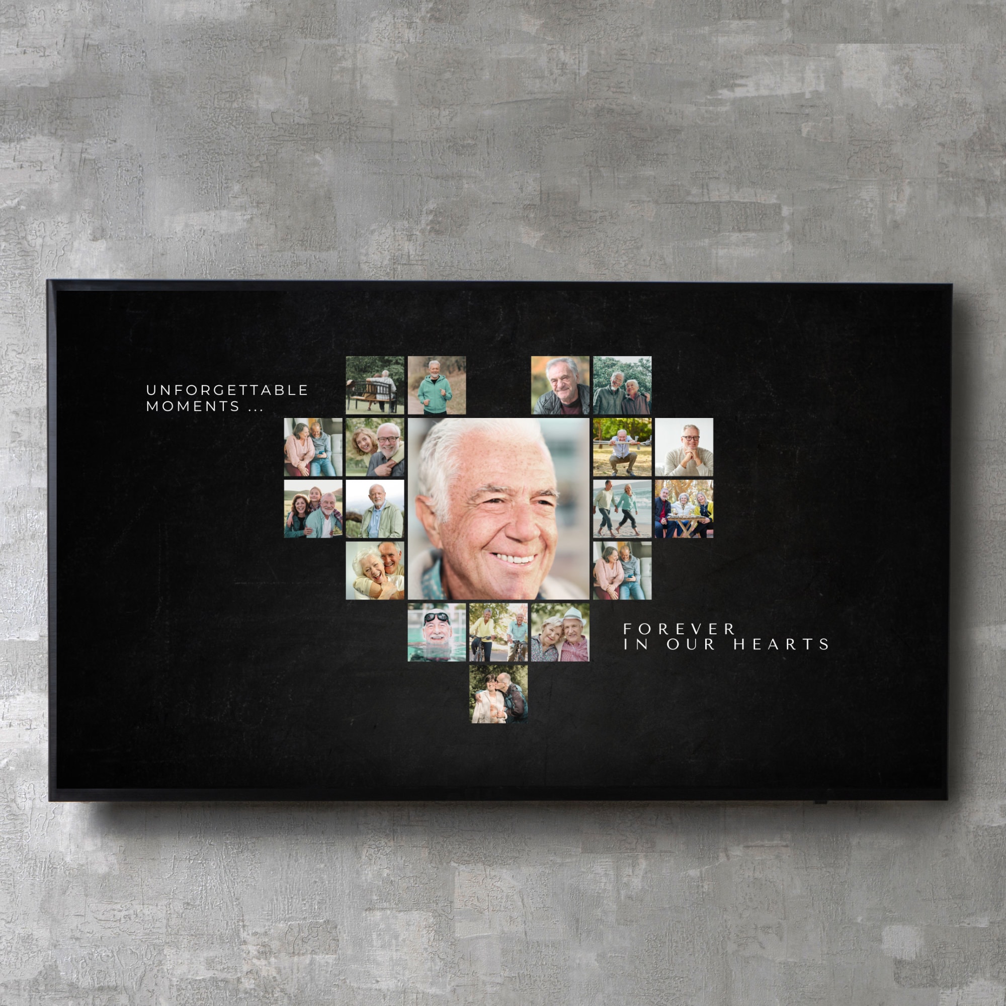 Funeral Slideshow Presentation Template With Music Photo Collage Slide ...